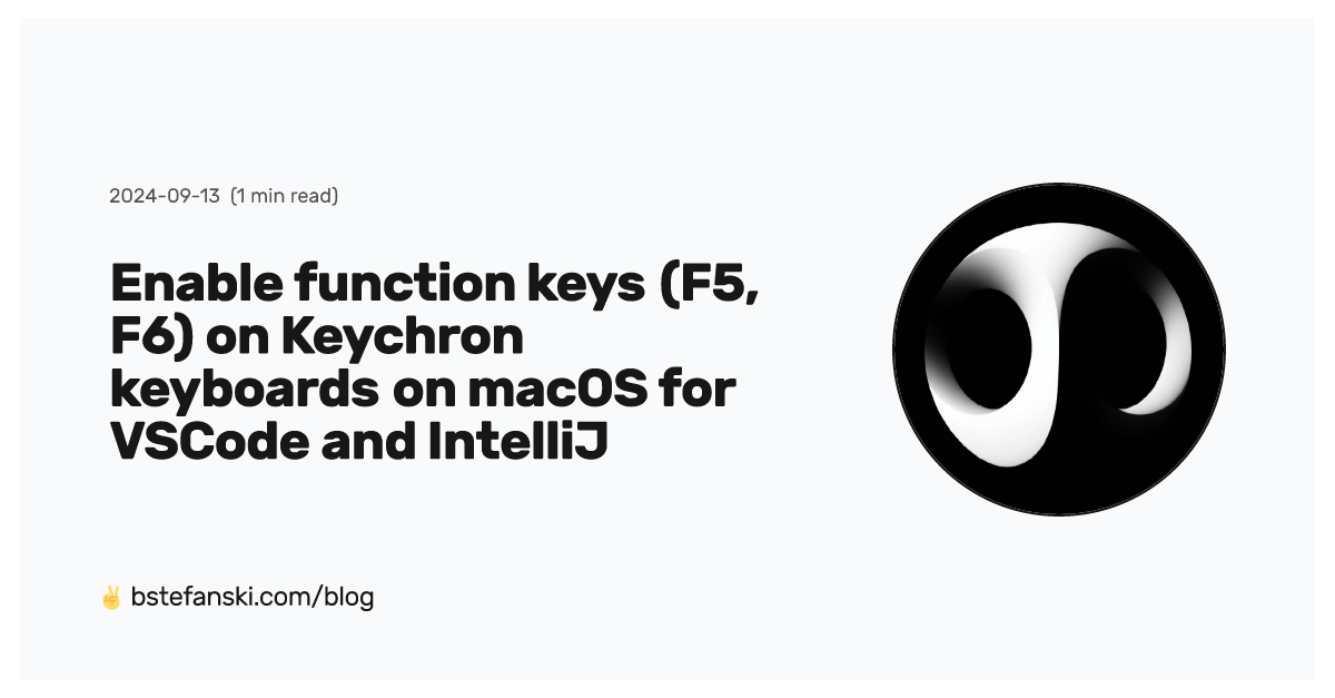 Enable function keys (F5, F6) on Keychron keyboards on macOS for VSCode ...